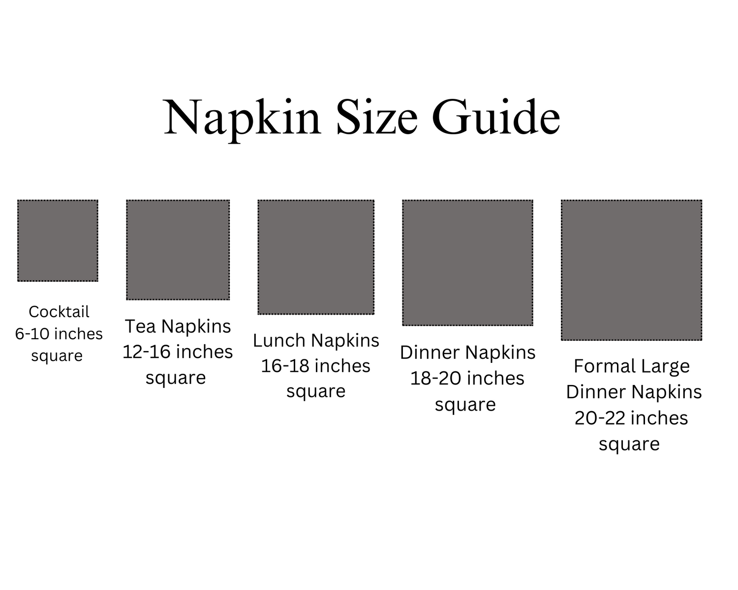 Choosing The Right Napkin Size – LeMoor