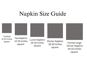 Choosing The Right Napkin Size – LeMoor